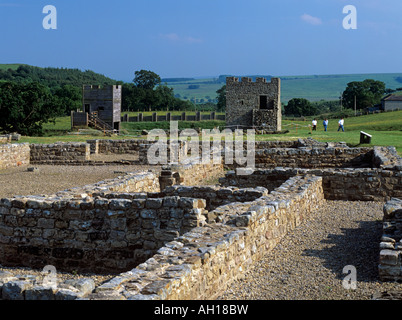 Gatehouse reconstruction at Vindolanda Roman Fort on Hadrians Wall ...