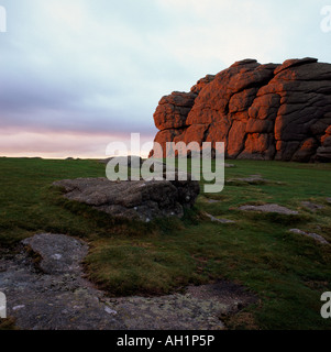 Sunset, Haytor, Dartmoor, Devon Stock Photo - Alamy