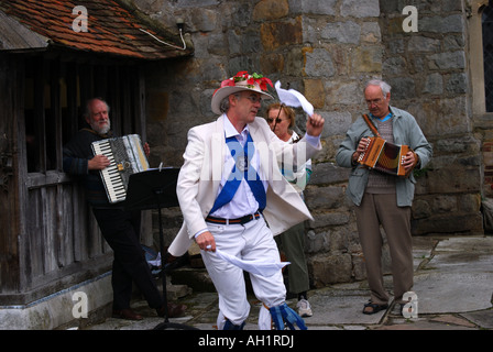 Morris Dancers performing, St Lawrence Church, High Street, Chobham ...