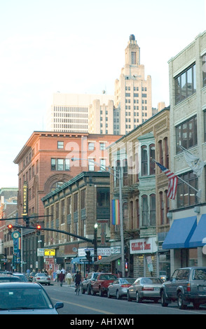 Street scene in downtown Providence, Rhode Island, USA Stock Photo - Alamy