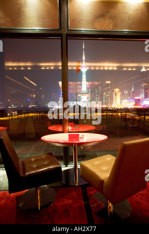 cityscape and skyline of shanghai from empty asphalt road Stock Photo ...