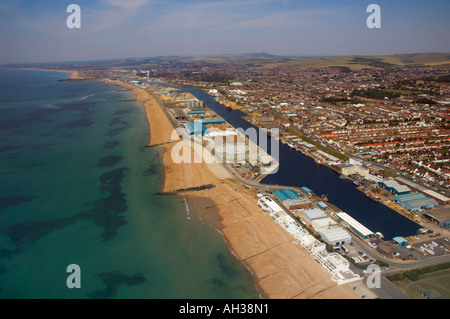 Aerial view, Shoreham docks, Brighton and Hove Stock Photo - Alamy
