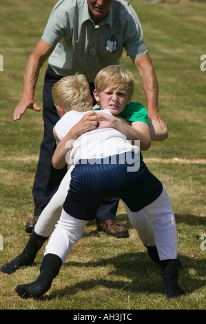 children Cumberland Wrestling at Ambleside Sports, Lake District, UK ...