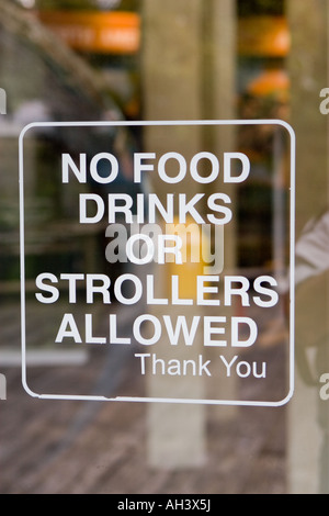 No stroller allowed sign Stock Photo - Alamy