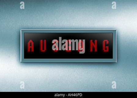 sign exit Ausgang Schild Stock Photo - Alamy