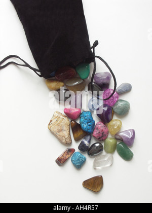 Close up of colorful polished rocks from Lake Superior Stock Photo - Alamy