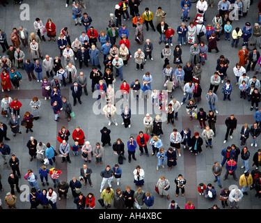 Germany, Bavaria, Munich, crowd of people from above Stock Photo ...