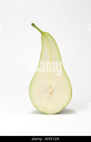 Pear cut in half Stock Photo - Alamy