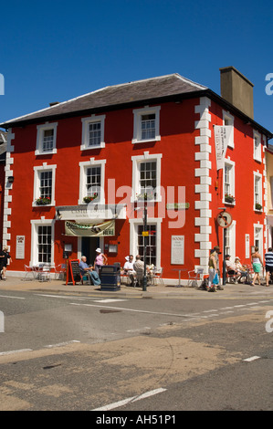 The Castle Hotel pub exterior Aberaeron Ceredigion wales summer 2007 ...