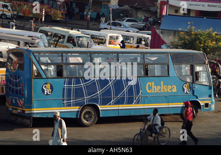People aboard buses in Nairobi bus station. Nairobi, Kenya, Africa ...