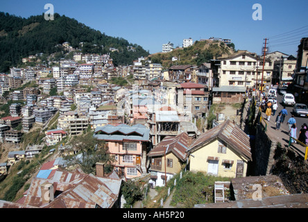 Shimla Simla town grown from Raj hill station Himachal Pradesh India ...