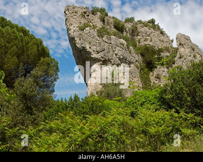 chaotic formation of rocks Cirque de Mourèze Hérault Frankreich Stock ...
