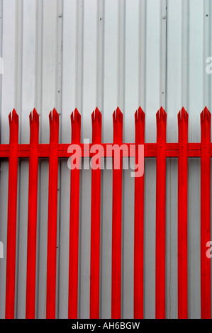 Corrugated Wall & Gate Stock Photo - Alamy