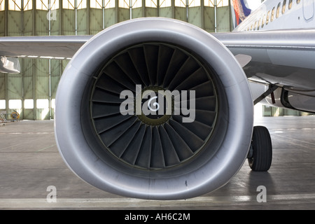 Engine of jet aircraft. Aviation and transportation Stock Photo - Alamy