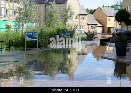 Flooding in Witney Oxfordshire Stock Photo - Alamy