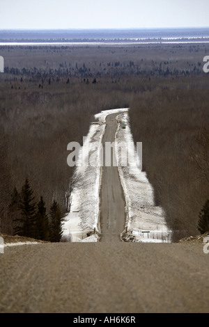 Northern Saskatchewan Logging Road rural wilderness Stock Photo - Alamy