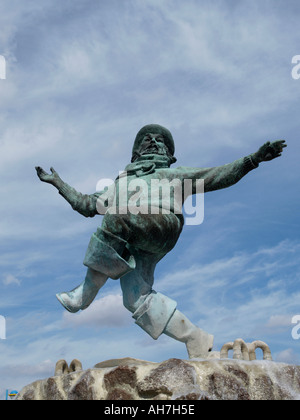 Jolly Fisherman statue at Skegness Lincolnshire England UK Stock Photo ...