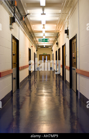Corridor in Office Block Stock Photo - Alamy