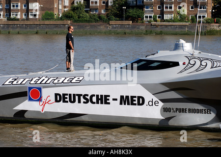 Earthrace speed boat Stock Photo - Alamy