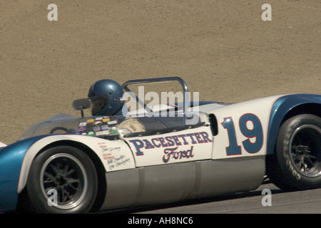Gordon Gimbel races his 1963 Lotus 19B at the 32nd Rolex Monterey ...