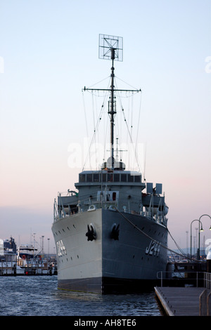 NAVAL VESSEL WILLIAMSTOWN VICTORIA PORT PHILLIP BAY AUSTRALIA BAPS209 ...