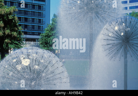 The Ferrier fountain Dandelion shaped fountains outside the ...