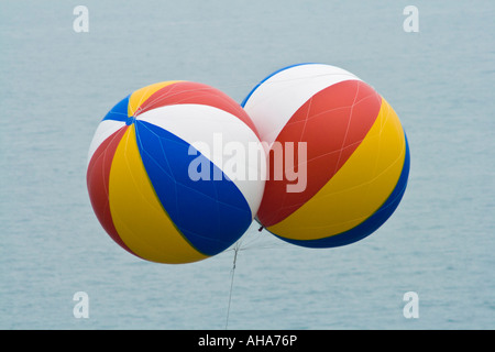 Balloons over the Ocean Stock Photo - Alamy