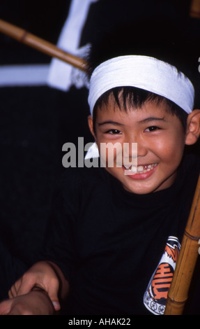 Okinawan boy at Eisa festival Okinawa Japan Stock Photo - Alamy