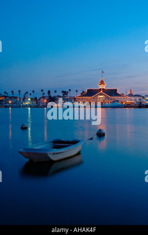 Balboa Pavilion across Newport Bay viewed from Balboa Island, Newport ...