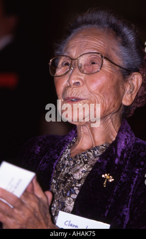 Youthful old lady 90s who embodies the healthy Okinawan lifestyle Stock ...
