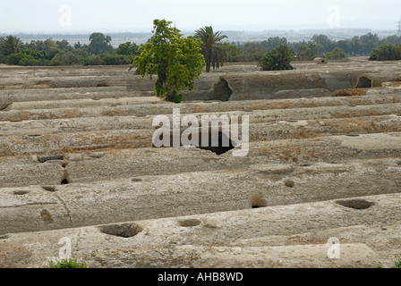 ancient Roman remains at ancient Carthage in northern Tunisia Stock ...
