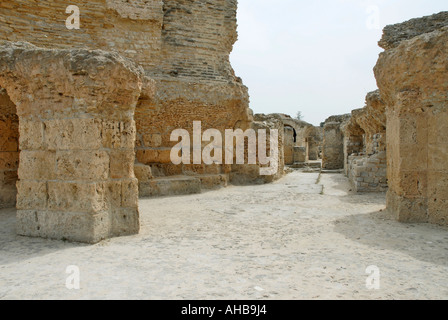 Ruins of the Antonin’s thermal baths in ancient Carthage, the third ...