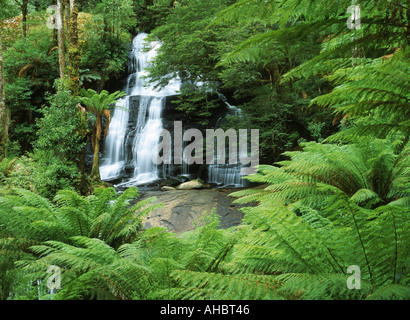 Triplet Falls, Australia, Victoria, Great Otway, national park Stock ...