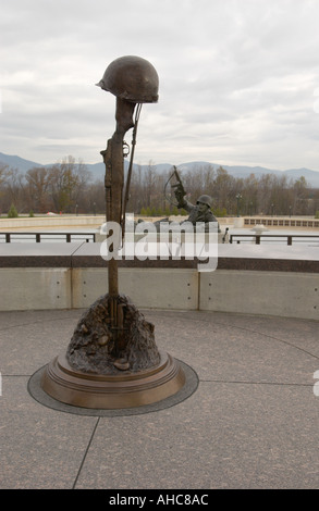 Statues on display at WWII D Day Memorial in Bedford VA USA Stock Photo ...
