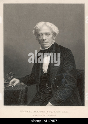 Professor Michael Faraday (1791 - 1867), lecturing at the Royal ...