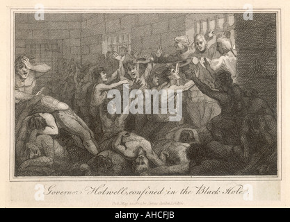 BLACK HOLE OF CALCUTTA Governor Holwell and others confined in the ...