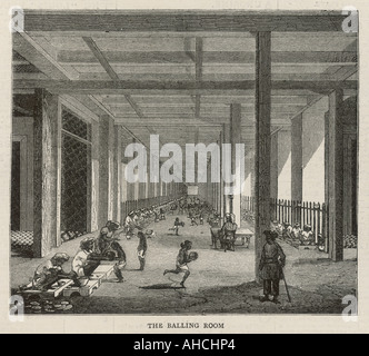 OPIUM FACTORY AT PATNA, INDIA for the Chinese trade The stacking room ...