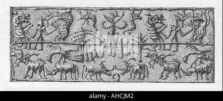 Babylonian Demons 2 Stock Photo - Alamy