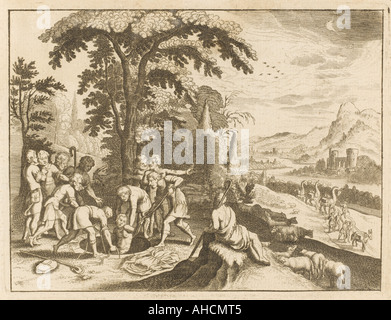 Joseph is sold by his brothers Stock Photo - Alamy