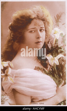 MABEL LOVE ( 1874-1953) English stage actress and dancer about 1895 ...