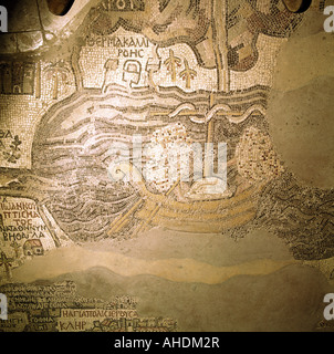 cartography, maps, oldest map of Palestine, detail, river Jordan ...