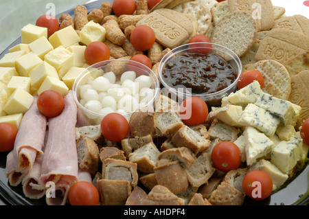 cold meat cheese and pickle buffet Stock Photo - Alamy