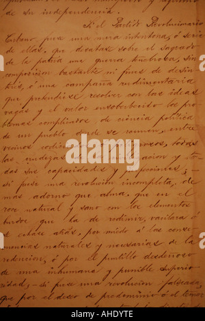 Havana Cuba old handwriting letters from José Martí in the museo at the ...