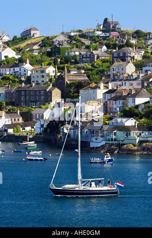 Fowey Estuary and Marina, Fowey, Cornwall, UK. Fowey (FOY; Cornish ...