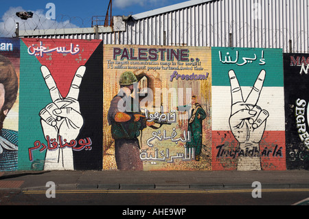 Palestine murals in Belfast Stock Photo - Alamy