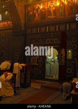 Cairo, Egypt. Hanging Church or Kineeset al Muallaqa in Coptic Cairo ...