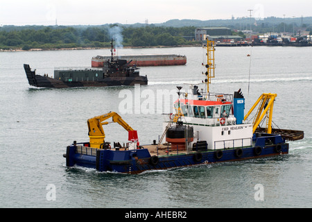 UKD Sealion. A workhorse multicat ship carrying buoys.Southampton Water ...