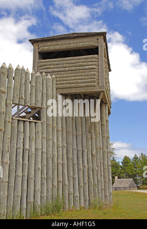 Colonial Fort Michilimackinac Stock Photo - Alamy