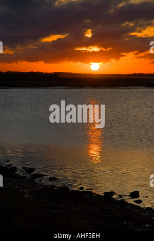 Sunset at Sunset Lake Wildwood Crest NJ USA Stock Photo - Alamy