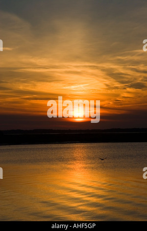 Sunset at Sunset Lake Wildwood Crest NJ USA Stock Photo - Alamy